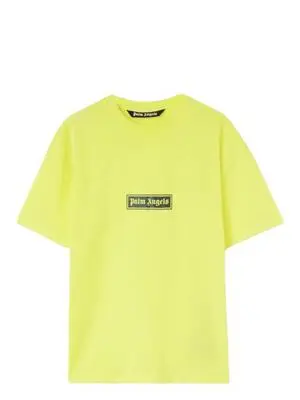 Palm Angels Garment Dye Box Logo T-shirt Yellow/white