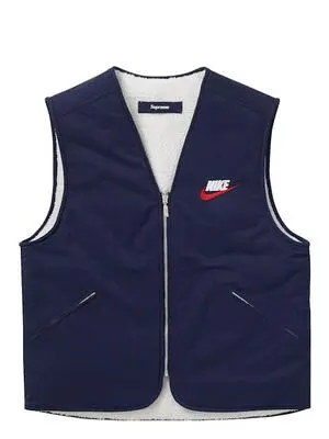 Supreme Nike Reversible Vest - Navy Blue