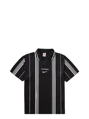 Supreme Nike Jewel Stripe Soccer Jersey - Black