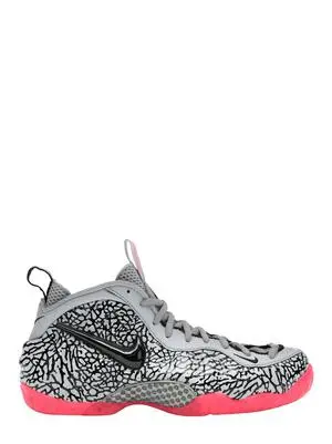 Nike Air Foamposite Pro Elephant Print Sneakers - Wolf Grey/black/hyper Pink
