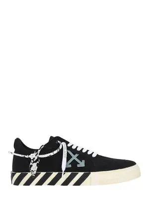 Off-White Vulc Low Eco Canvas Sneakers - Black/white/blue