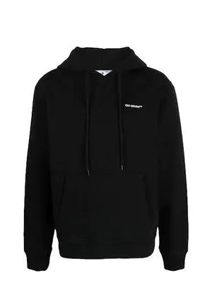 Off-White Diagonal Slim Hoodie - Black/white