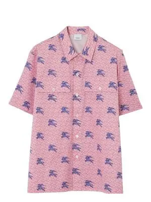 Burberry Ekd Tbmonogram Cotton Shirt - Pink