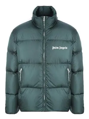 Palm Angels Classic Track Down Jacket - Green/white