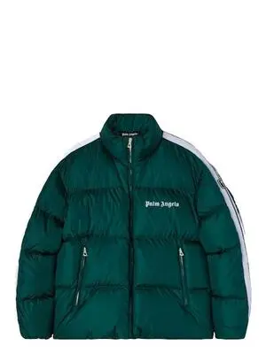 Palm Angels Classic Track Down Jacket - Green/white/black