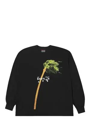 Off-White X Babylon Ill Wind Palm Long Sleeve T-shirt - Black