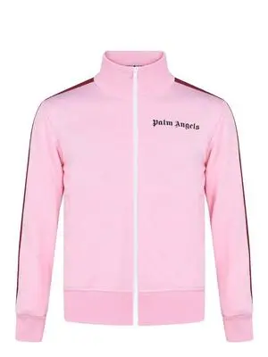 Palm Angels Funnel Zip Track Jacket - Pink