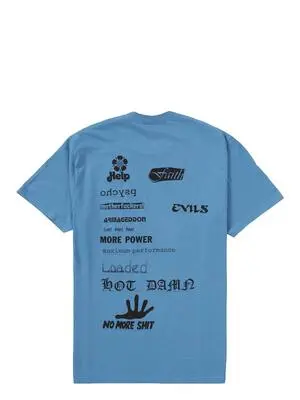 Supreme No More Shit Tee Shirt - Dusty Light Royal