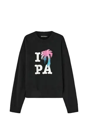 Palm Angels I Love Pa Sweatshirt - Black