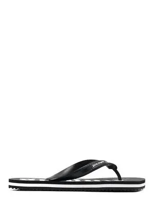 Palm Angels Logo Flip Flops - Black/white