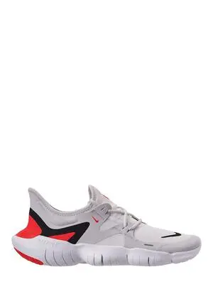 Nike Free Rn 5.0 Sneakers - Vast Grey White Bright Crimson Black