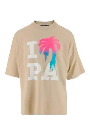 Palm Angels I Love Pa Tshirtin - Beige