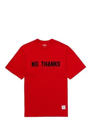 Supreme No Thanks Short Sleeve Top - Red
