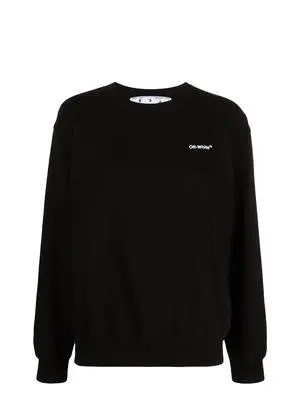 Off-White Diagstripe Crewneck Sweatshirt - Black/white
