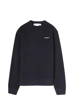 Off-White Diag Slim Crewneck Sweatshirt - Black/white