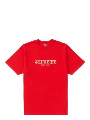 Supreme Nouveau Logo Tee Shirt Red
