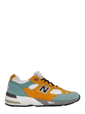 NEW BALANCE 991 Miuk Sns Secret Sneakers - Yellow/mint/white