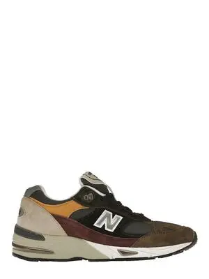 NEW BALANCE 991 Athletic Sneakers Brown/bordeaux/yellow