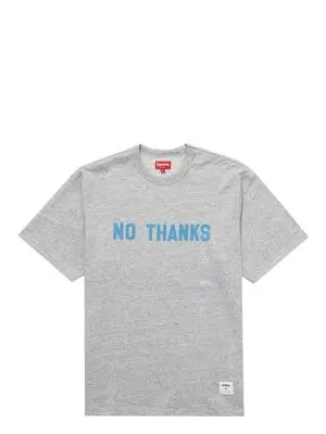Supreme No Thanks Short Sleeve Top - Heather Grey