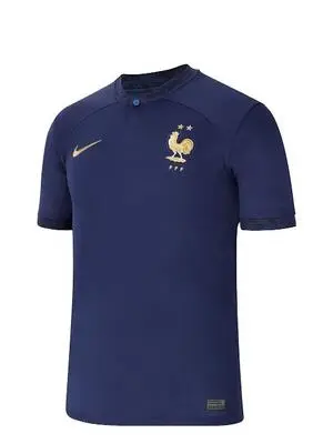 Nike Fff 2022/23 Stadium Home Drifit Soccer Jersey - Midnight Navy Blue/metallic Gold