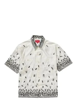 Supreme Nouveau Embroidered Short Sleeve Shirt - White