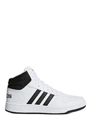 Adidas Hoops 2.0 Mid Top Sneakers - Cloud White/core Black