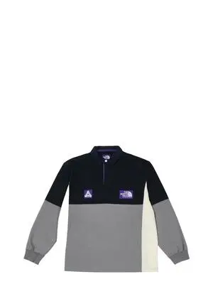 PALACE X The North Face Purple Label High Bulky Rugby Shirt - Navy Blue