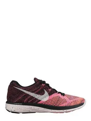 Nike Flyknit Lunar 3 Sneakers - Black/white/pink Pow