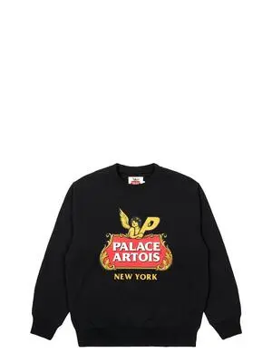 PALACE X Stella Artois Cartouche Crew - Black