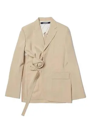 Jacquemus La Veste Baccala Blazer - Dark Beige