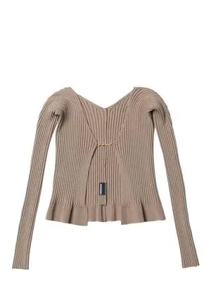 Jacquemus La Maille Pralu Longue Top - Dark Beige