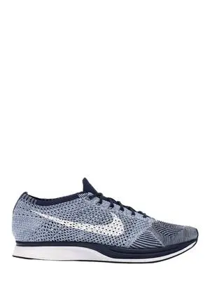 Nike Flyknit Racer Sneakers - Blue Tint/obsidian/white
