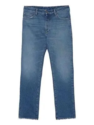 Palm Angels Bandana Straight Fit Jeans - Blue