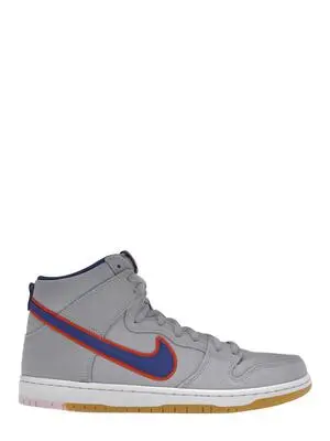 Nike Dunk High New York Mets Sneakers - Cloud Grey/rush Blue/team Orange