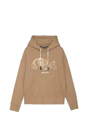 Palm Angels Bear Motif Hoodie - Beige