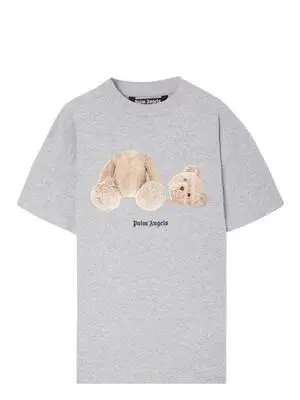 Palm Angels Bear Classic T-shirt - 0860 Melange Grey/brown