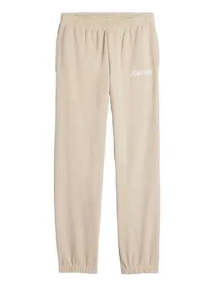 Jacquemus Le Jogging Logo Prined Track Pants - Light Beige