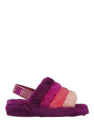 UGG Fluff Yeah Slide - Pink/purple/rainbow
