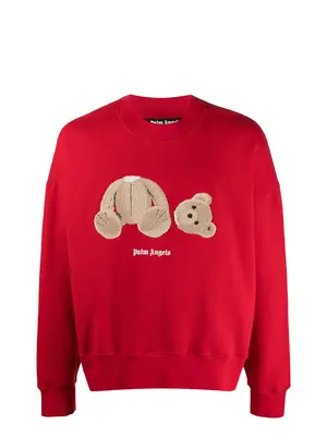 Palm Angels Bear Sweatshirt - Red