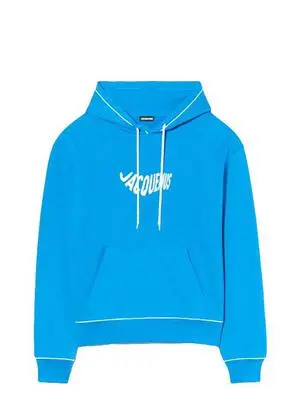 Jacquemus Le Sweatshirt Vague Logo Hoodie - Blue
