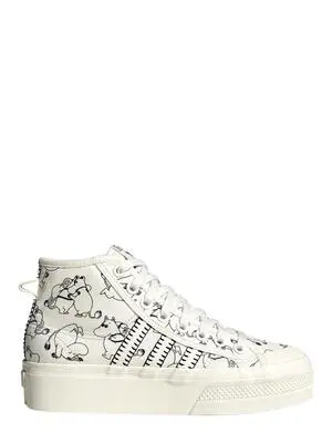 Adidas Nizza Platform Mid Moomin Sneakers - Core White/core Black/off White