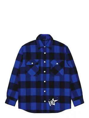 SP5DER 5 Flannel Shirt - Blue Plaid