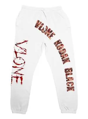 KODAK BLACK X Vlone Zombie Joggers - White