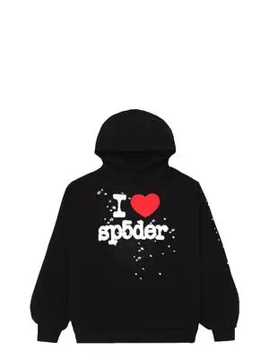 SP5DER I Heart Sp5 Souvenir Hoodie - Black