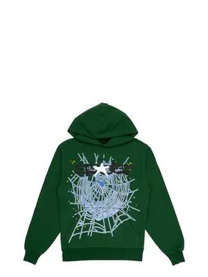 SP5DER Web Hoodie - Hunter Green