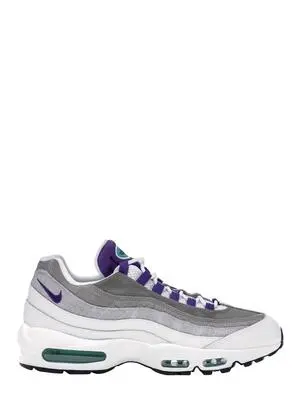 Nike Air Max 95 Premium Sneakers - White/court Purple/emerald Green