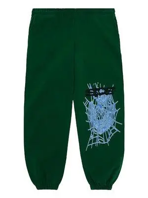 SP5DER Web Sweatpants Hunter Green