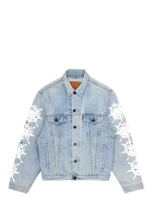 SP5DER Vintage Web Trucker Jacket - Denim