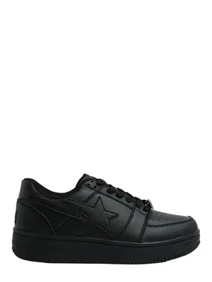 BAPE A Bathing Ape Bape Sta Low Sneakers Triple Black