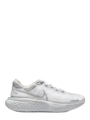 Nike Zoomx Invincible Run Flyknit Sneakers - White/pure Platinum/metallic Silver
